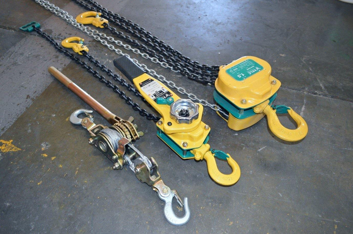 Compare Lever Hoists, Chain Blocks and Come Alongs | All Lifting