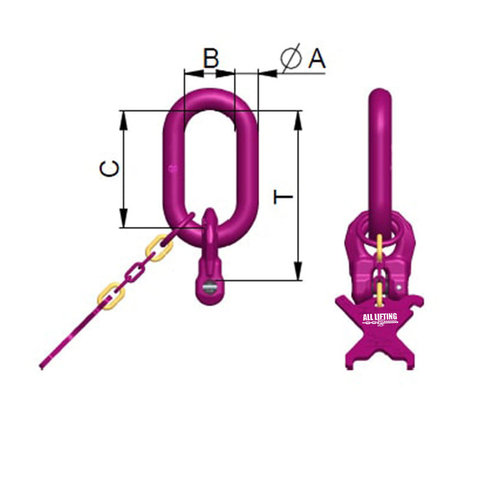 ICE Grade 120 Master Link with Connector | All Lifting