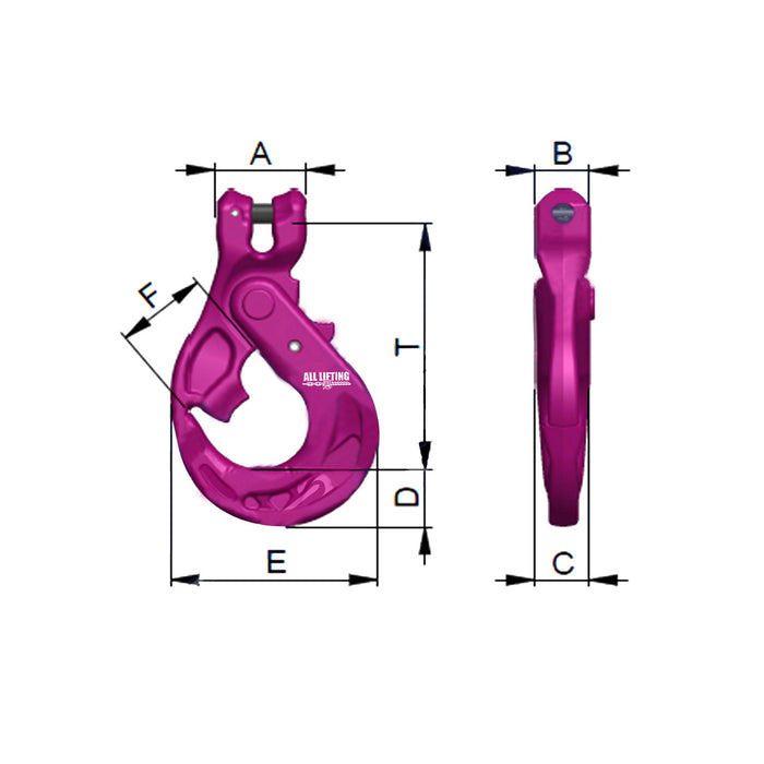ICE Grade 120 Self Locking Hook for Skip Dumpers