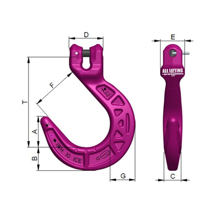 ICE Grade 120 Foundry Hook | All Lifting | Australian Owned