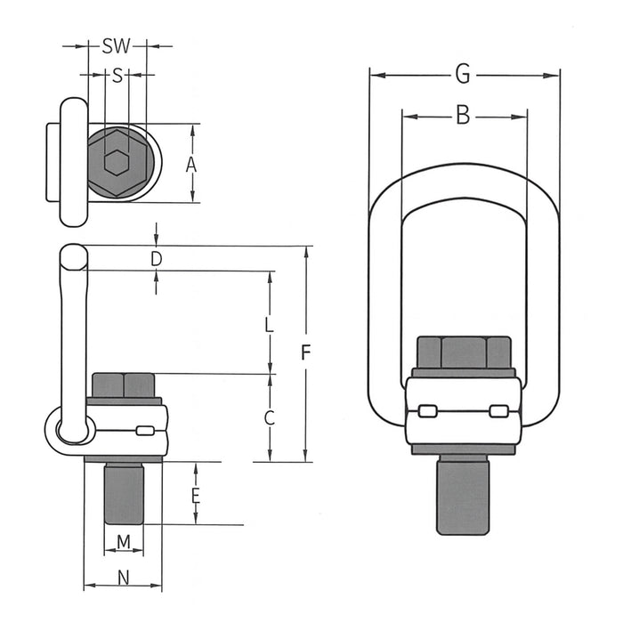 Swivel Lifting Point | Kanga | Australian Owned