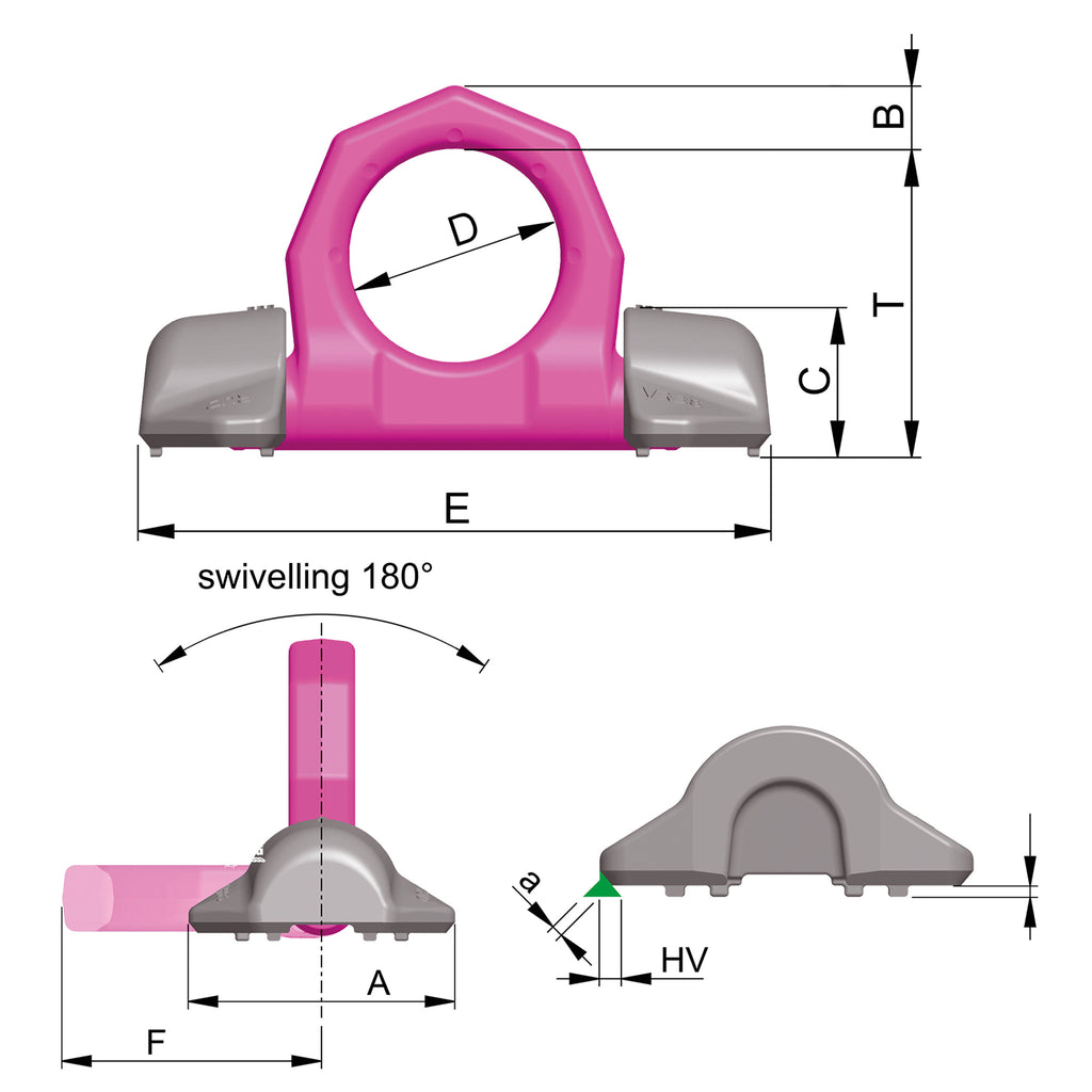 Weld-On Eye Plate VRBS | Grade 120 | All Lifting