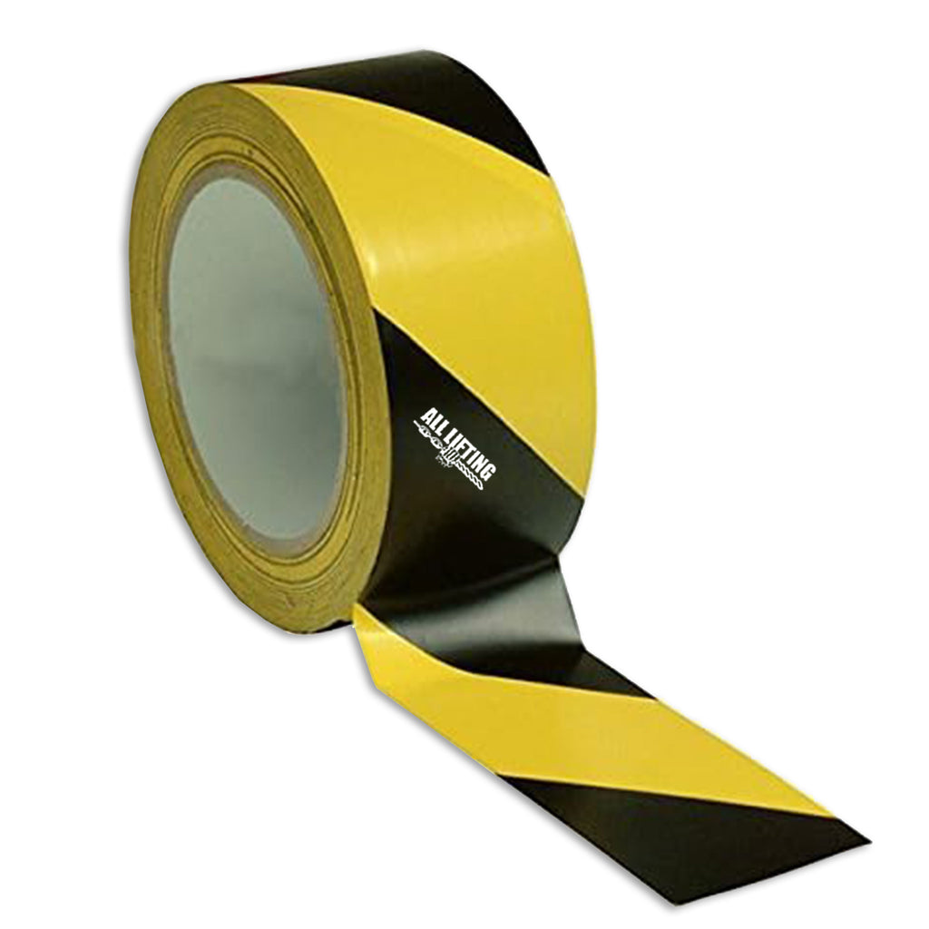 Yellow and Black Barricade Tape | All Lifting