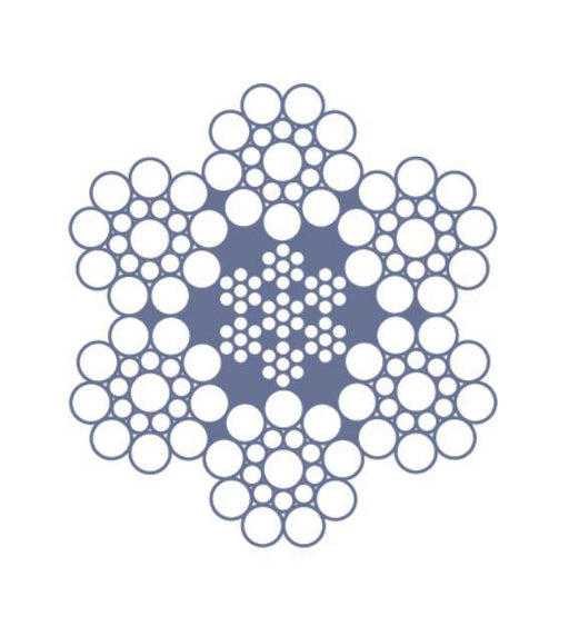 6 x 19 (9/9/1) Steel Core Wire Rope