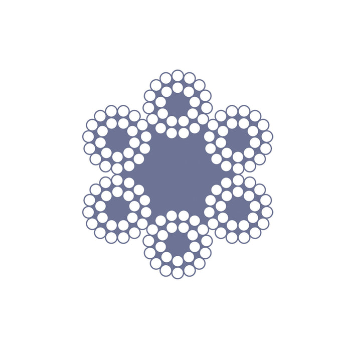 6x24 Wire Rope Fibre Core Right Hand Ordinary Lay