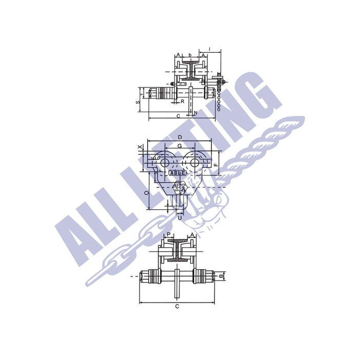 Push Trolley - Able | All Lifting | Australian Owned