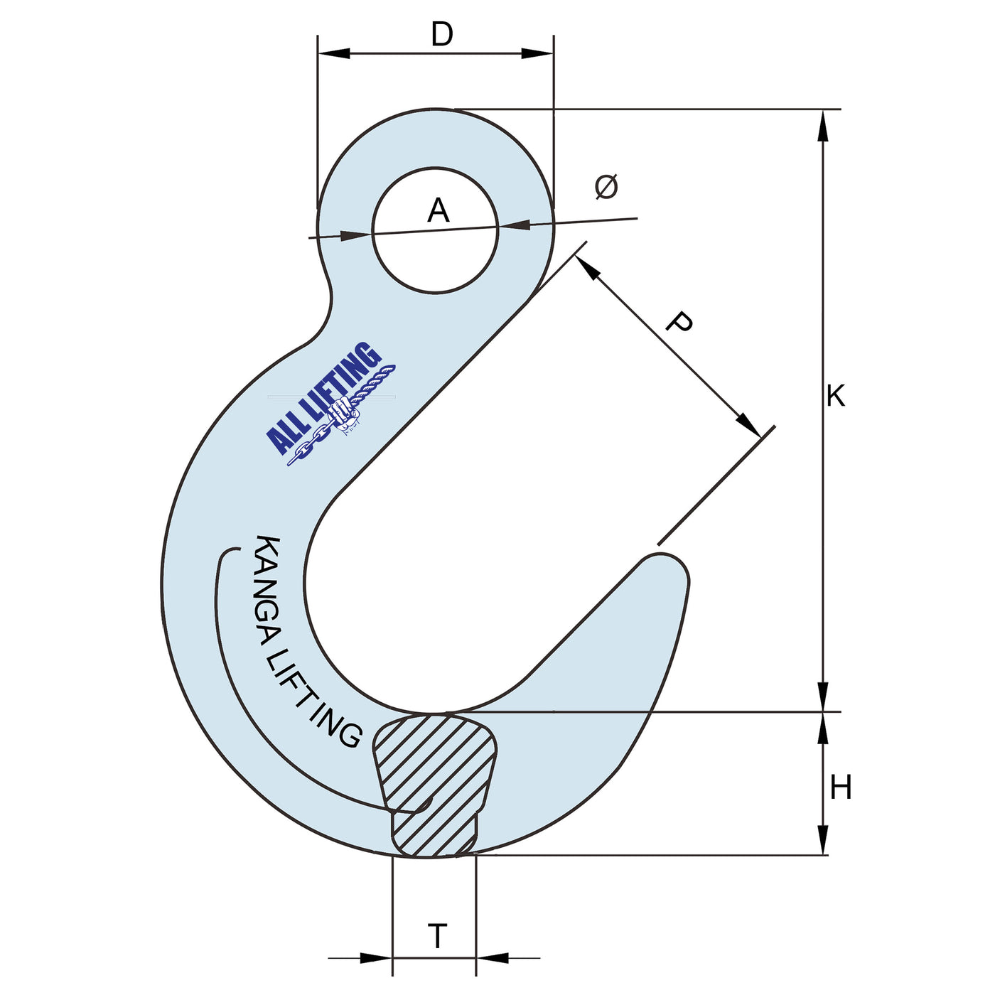 Grade 80 Foundry Hook Eye | All Lifting | Australian Owned