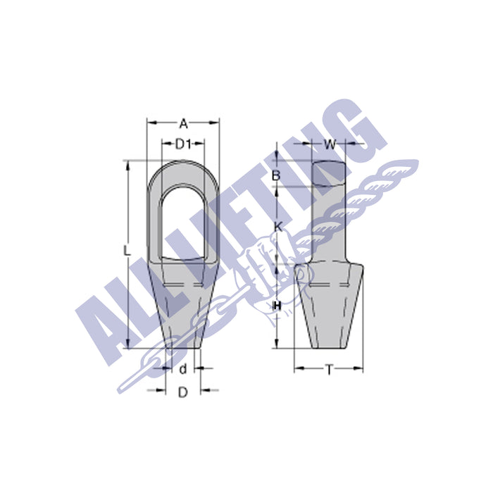 Forged Closed Spelter Wire Rope Socket | All Lifting