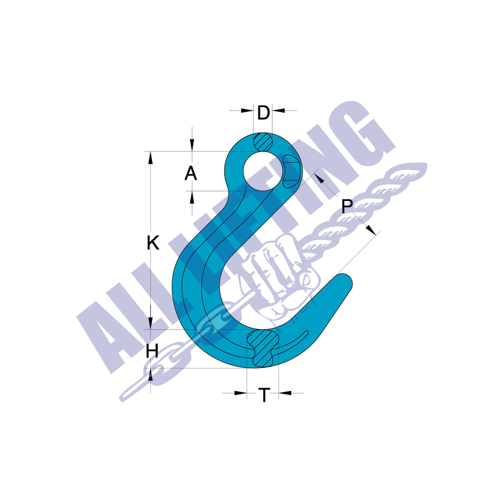 Grade 100 Eye Foundry Hook | All Lifting | Australian Owned