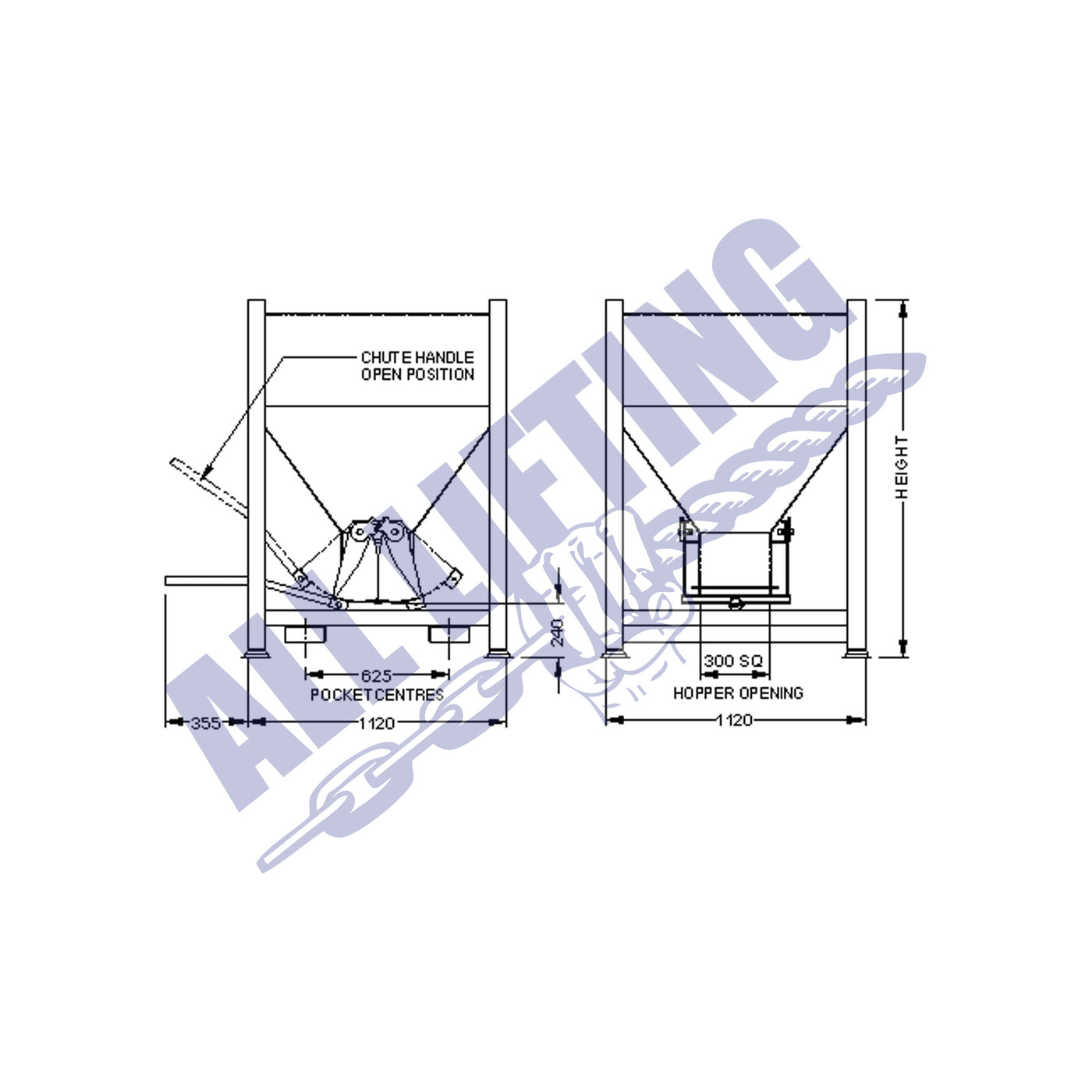 Hopper Bin | All Lifting | Australian Owned & Operated