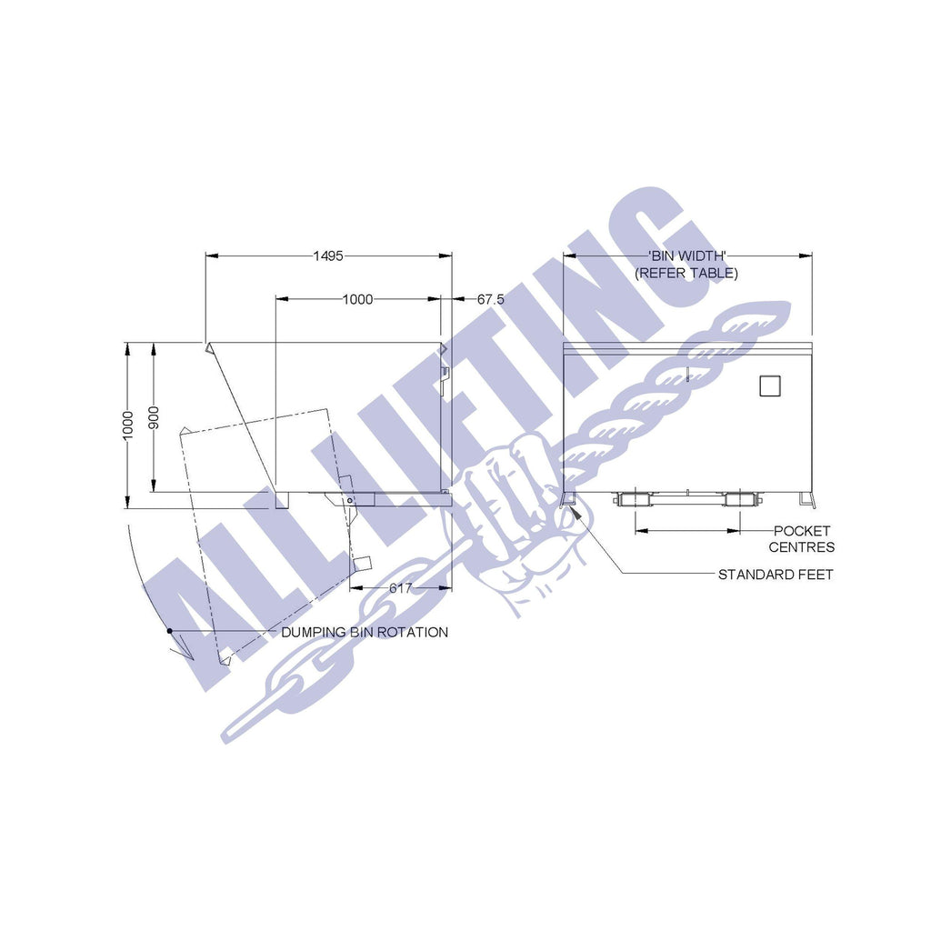 Self Dumping Bin | All Lifting | Australian Owned