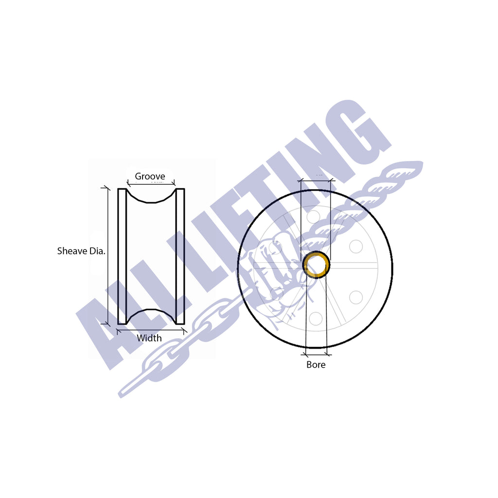 Stainless Steel Sheaves with Bronze Bushes | All Lifting