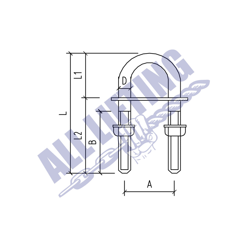 Stainless Steel U Bolt | All Lifting | Australian Owned