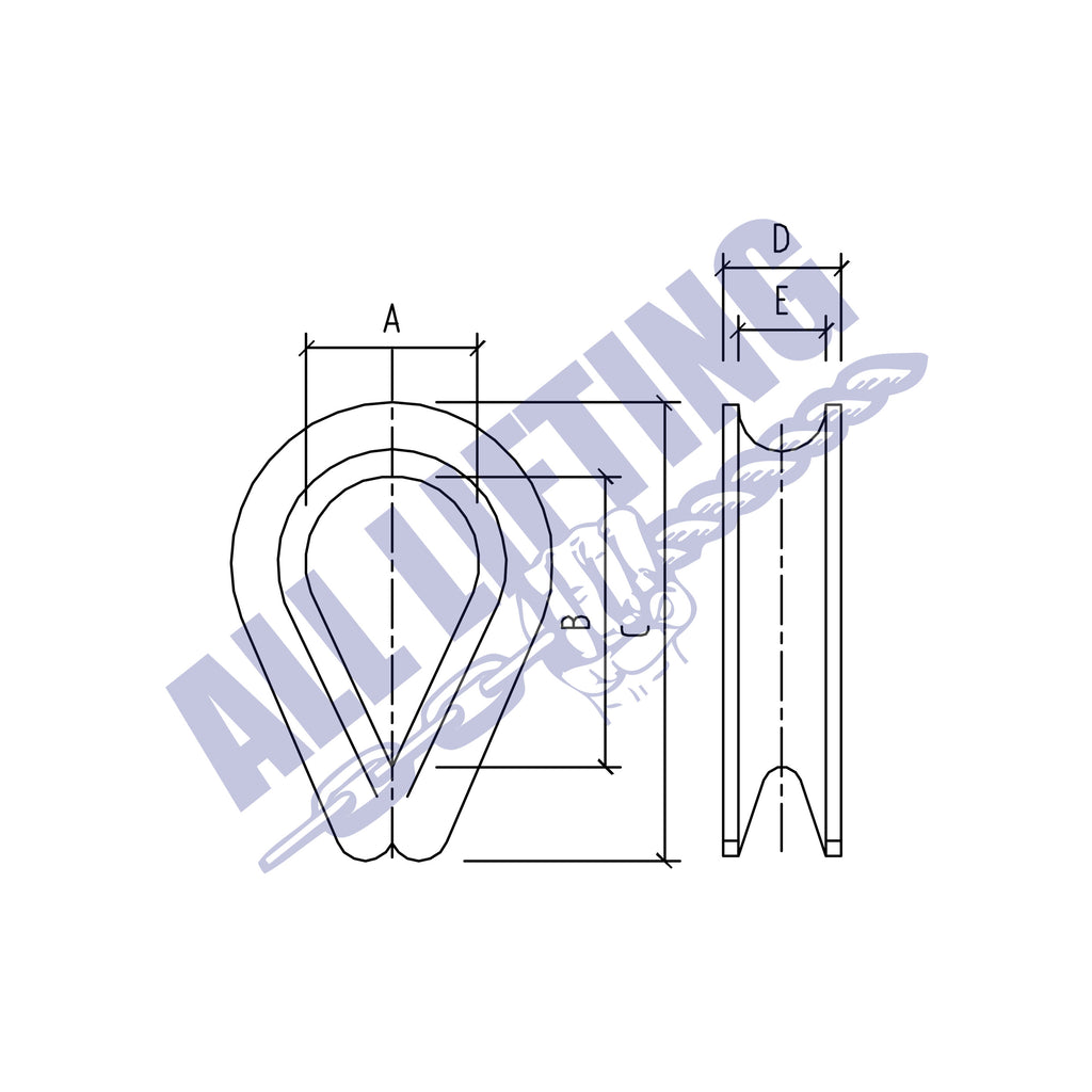 Stainless Steel Wire Rope Thimble | Australian Owned