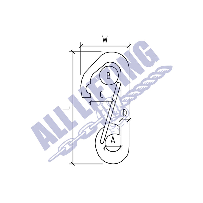 Stainless Steel Asymmetric Spring Hook | Australian Owned
