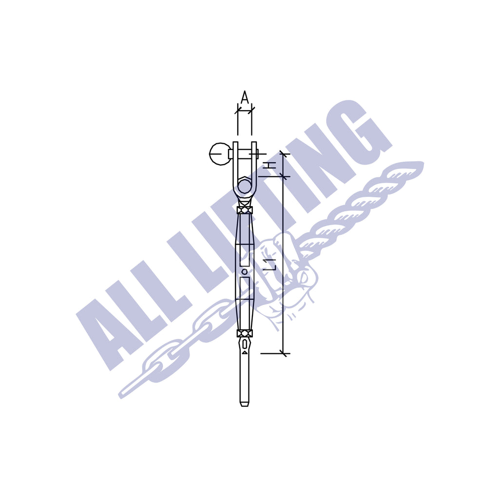 Stainless Steel Bottle Screw Toggle and Swage Stud