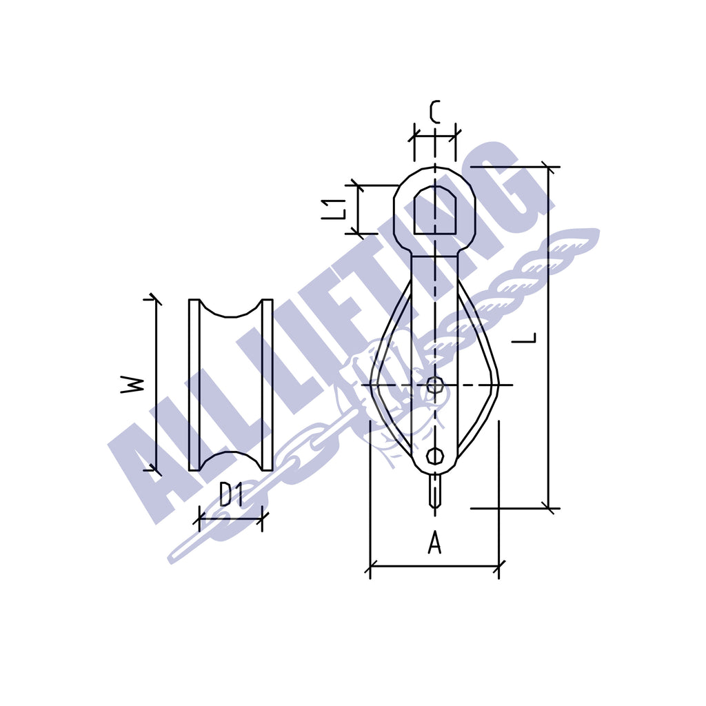 Stainless Steel Seine Block | All Lifting | Australian Owned