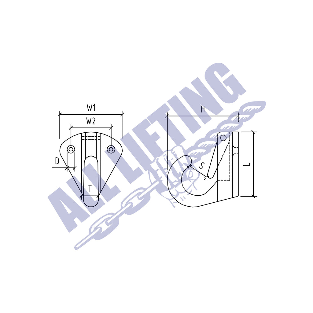 Stainless Steel Snap Hook with Plate | Australian Owned