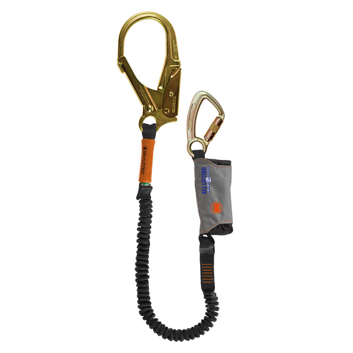 Single Lanyard with Karabiner and Steel Scaff Hook