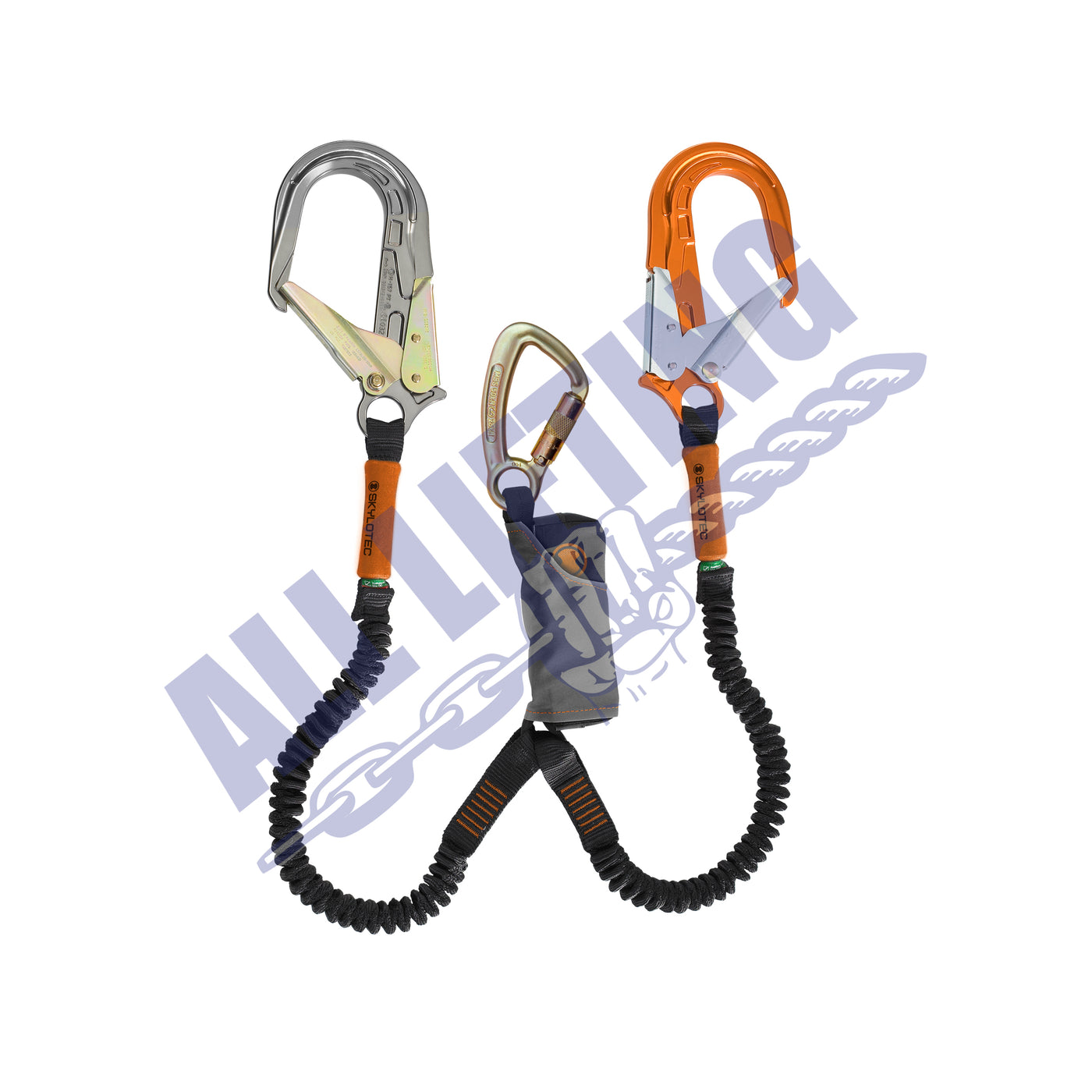Twin Lanyard with Karabiner and Scaff Hook | All Lifting